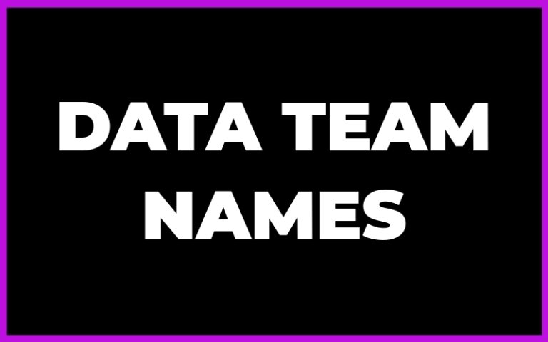 150+ Data Team Names (Popular, Creative, Funny & Unique) - Very ...